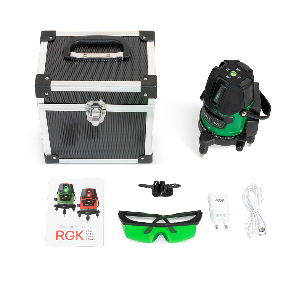 RGK | Лазерный нивелир RGK LP-62G - лазерный уровень RGK LP-62G