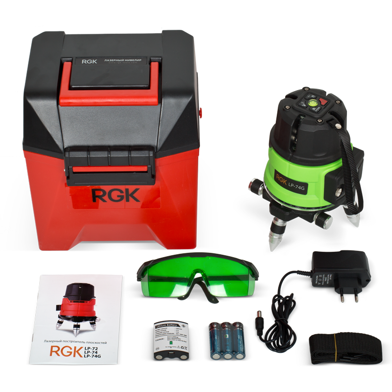 RGK | Лазерный нивелир RGK LP-74G - лазерный уровень RGK LP-74G